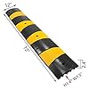 Speedmax 72" Long Rubber Speed Bump 1 Pack 2 Channel Heavy Duty Cable ...