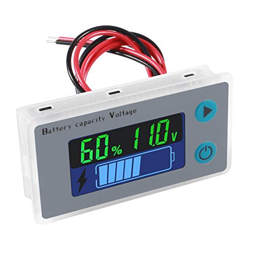 LCD Battery Meter Monitor, 48V Digital Battery Remaining Capacity ...