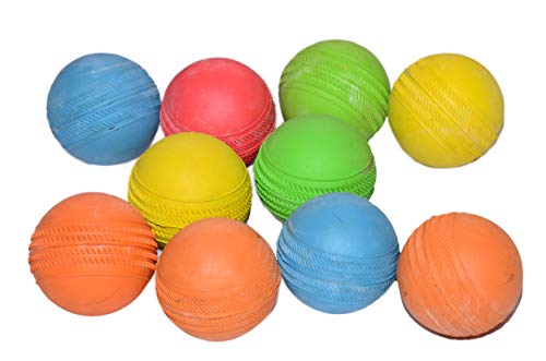 PREM SAGAR Light Weight Rubber Tennis Balls Set of 10 in Assorted ...