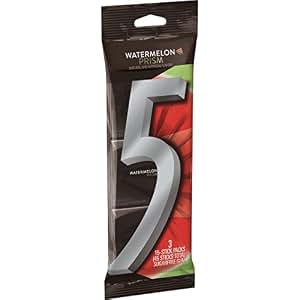 Amazon.com : 5 Gum Watermelon Prism Sugarfree Gum, multipack (3 pack ...