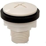 BLANKING OFF PLUG FOR CISTERN HOLE / OVERFLOW WHITE TO SUIT 20MM HOLE ...
