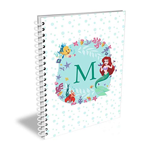 Buy Official Personalised Disney Princess Ariel Initial A5 Plain ...