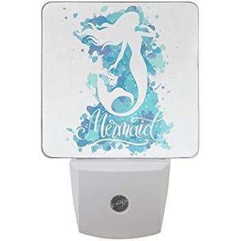 MIDWEST-CBK Lighted Mermaid Lantern Night Light Shimmers & Sparkles New ...