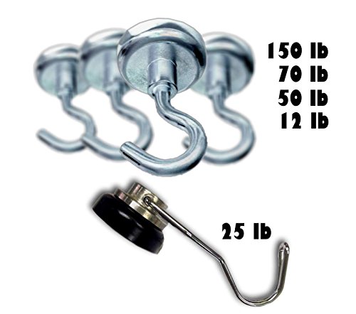 Buy 5 Super PowerFul Neodymium Heavy Duty Magnetic Hooks / LASTING ...