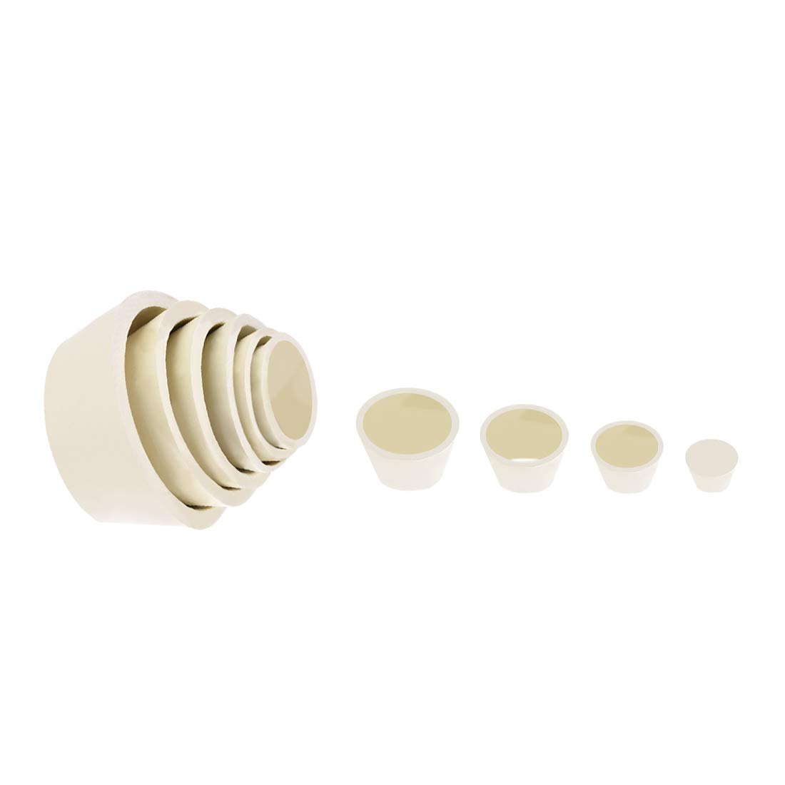 sourcing map Filter Adapter Funnel Flask Cones Set Tapered Rubber 9 ...