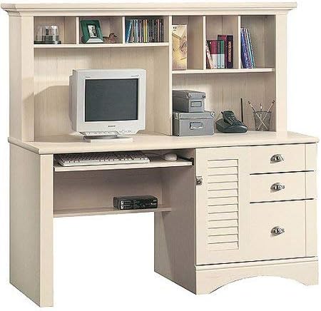 Functional 3-Tier Computer Desk, 3 Drawers and a Hutch with Shelves for ...