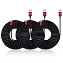 Amazon.com: USB C Charger Cable, MIVINE 3 Pack 10Ft Flexible Type C USB ...