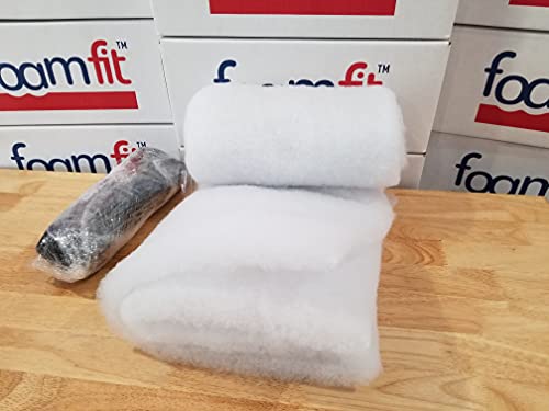 FoamFit Bonded Dacron Quilt Batting Thin Loft 0.5 Ounces per Square ...