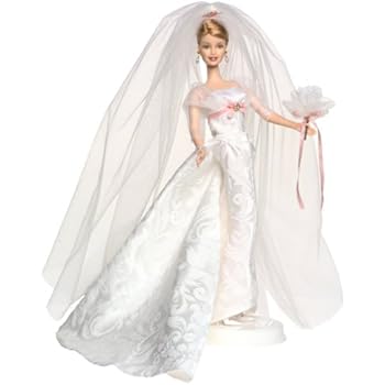 Amazon.com: Romantic Wedding 2001 Bridal Collection Barbie Doll: Toys ...