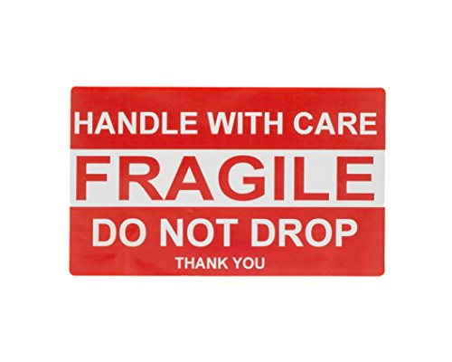 Saurus 500 Labels Per Roll, 3" X 5", Fragile Stickers, Do Not Drop ...