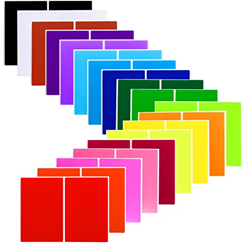Nezyo x 3 Inch 80 Pieces 20 Colors Coded Label Name Tags Removable ...