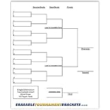 Amazon.com : Zieglerworld Cornhole 16 Player Erasable Seeded Draw Double Elimination Tournament ...