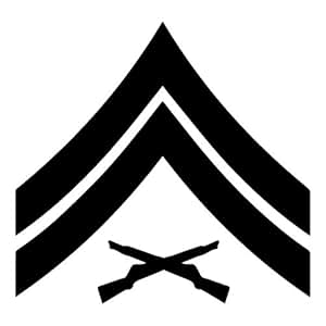 Amazon.com: United States Marine Corps (USMC) Chevron Rank Insignia E-4 ...