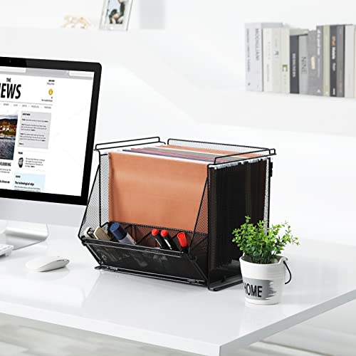 Stackable File Box With a Triangular Metal Basket, Organizer Racks ...