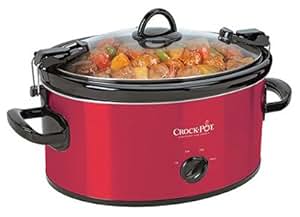 Amazon.com: Sunbeam Products SCCPVL600-R Crock Pot Slow Cooker, Red, 6 ...