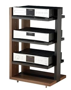 Soundstyle 3 Shelf Walnut Hi-Fi Stand: Amazon.co.uk: Electronics