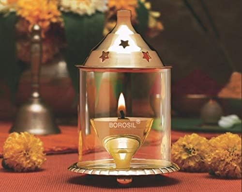 Brightfull diwali decoration: cute and best Diya (Medium, Brass)