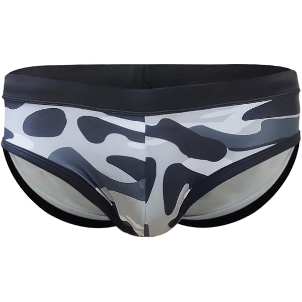 Greek Bikini Men's Metallic Shiny Swimwear - Wet Look Drawstring Pouch ...