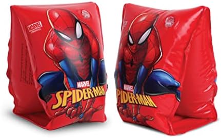 Marvel Spiderman Inflatable Swim Rollup Arm Bands, Kids Arm Floaties ...
