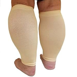 Amazon.com: Compression Calf Sleeves Extra Wide - Soothing Gradient ...