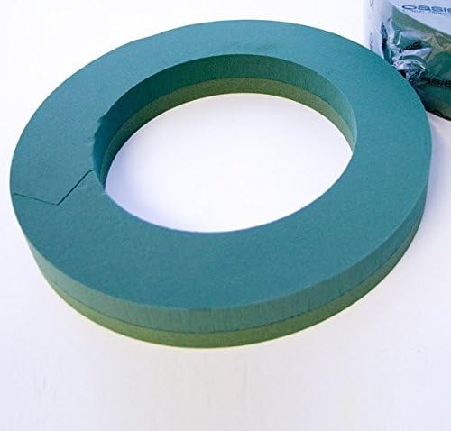 12" ring foam floral oasis wreath 12 inch diameter: Amazon.co.uk ...