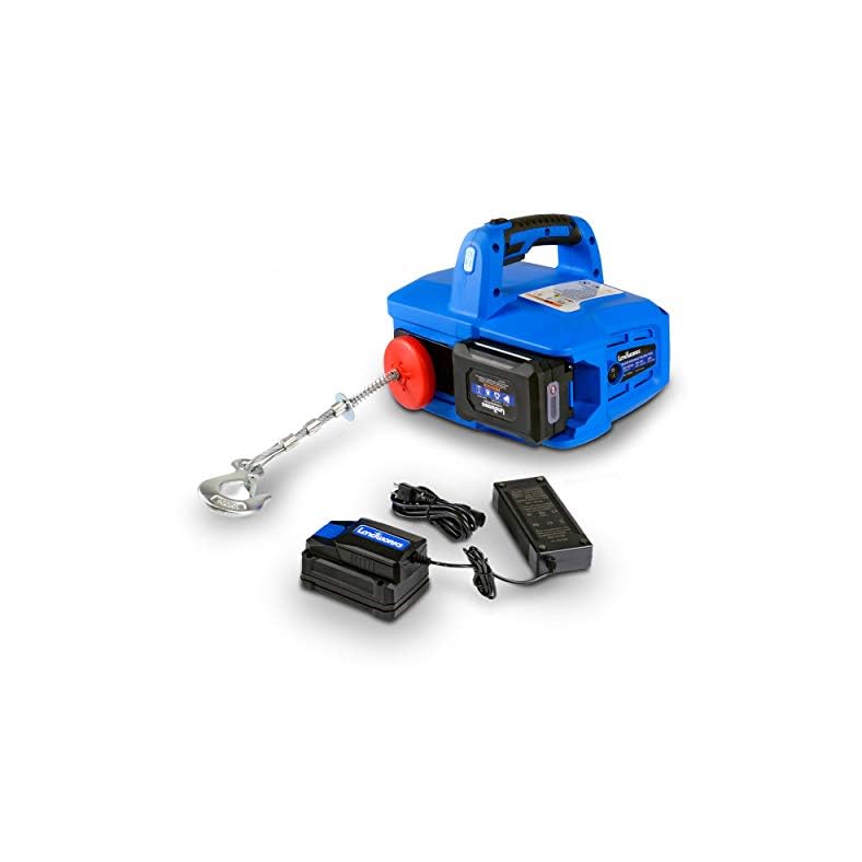 Landworks Electric Towing Winch Hoist Portable Cordless 1000 lbs 1/2 ...
