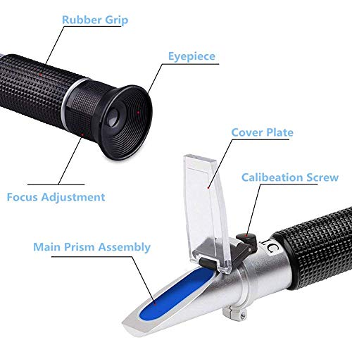 Brix Refractometer with ATC, Hobein Digital Handheld Refractometer for ...