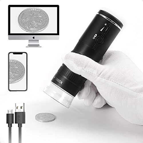 New 1000x W04 WiFi Portable Digital USB Microscope Mini Pocket ...