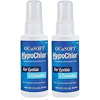 Amazon.com: OCuSOFT HypoChlor Solution for Eyelids/Eyelashes, 2oz (2 ...