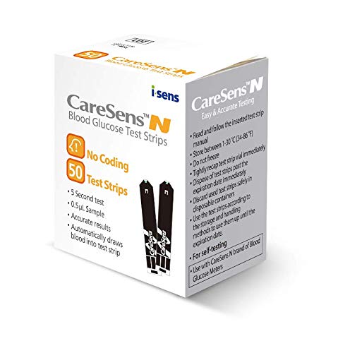 CareSens N Blood Glucose Test Strips (50 ct) - Only for CareSens N ...