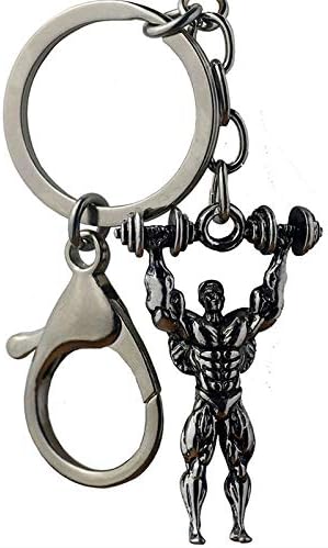 Seraphis Bodybuilder Keyring Exercise Pose with Dumbells Gift ...