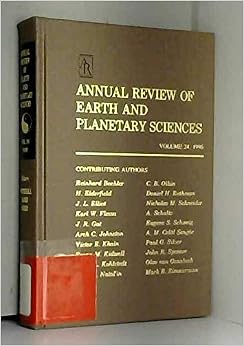 Annual Review of Earth and Planetary Sciences: 1996 (Annual Review of ...