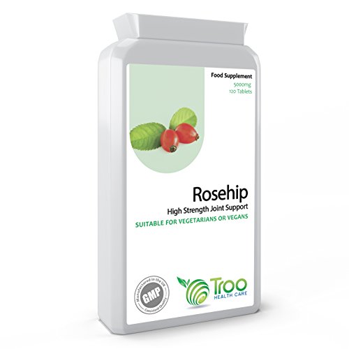 Rosehip 5000mg 120 Tablets - High Strength Joint Support Supplement ...