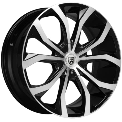 Lexani Lust - 20 Inch Wheels (Set of 4 Rims) - Black Machined Finish ...