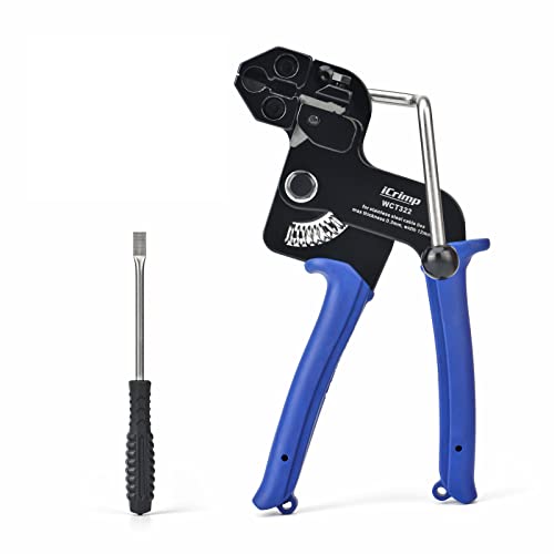 iCrimp Stainless Steel Cable Tie Gun Wrap Tool Metal Zip Tie Tightener ...