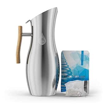 pH Vitality Stainless Steel Alkaline Water Pitcher - Alkaline Water ...