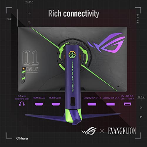 ASUS ROG Strix 27 1440P EVA Edition HDR Gaming Monitor (XG27AQM-G ...