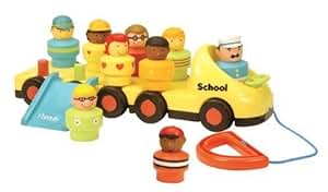 Amazon.com : Toysmith Battat Spinning School Bus Toy : Baby Toys : Baby