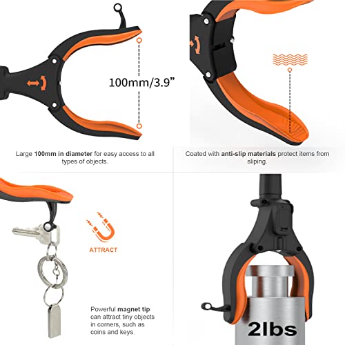 Kekoy 2-Pack Reacher Grabber Tool, 32" Grabbers for Elderly, Trash ...