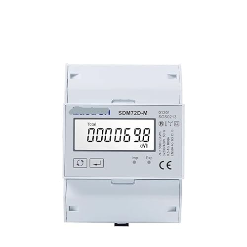 NURII SDM72D-M MID, 220/230V 10(100) A, 3 Phase 4 Wire, Din Rail Energy ...