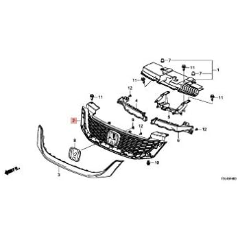 Amazon.com: Genuine Honda 71121-TM8-G11 Grille Base: Automotive