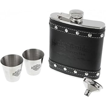 Amazon.com | Harley-Davidson Genuine Motor Oil Can 3-Pc. Hip Flask Set ...