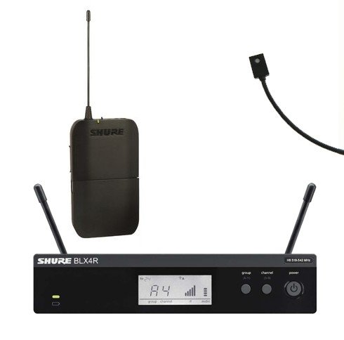 Shure BLX14R/W93 Wireless Presenter Rack Mount System With WL93 ...