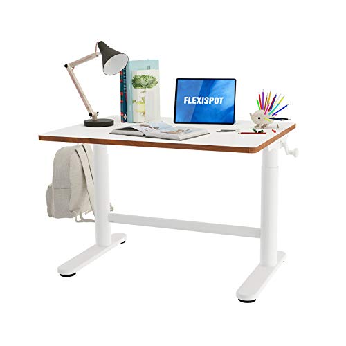 FLEXISPOT Kids Desk Standing Desk Adjustable Height Hand Crank ...