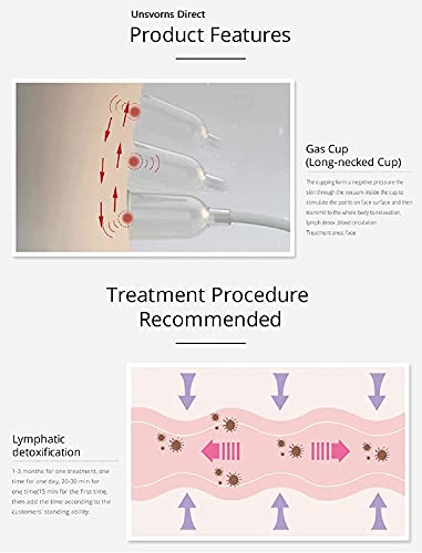 Vacuum Therapy Machine, Unsvorns BBL Vacuum Cupping Massager with 24 ...