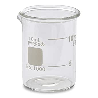 Pyrex 1000-10CNEa Griffin Low Form 10mL Beaker Ea, Glass: Science Lab ...