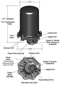 Amazon.com: Bendix AD-9 Air Dryer 109685X - Reman: Automotive
