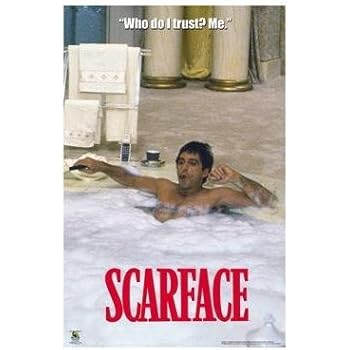 Amazon.com: SCARFACE POSTER Al Pacino Tony Montana Bath Tub 24X36 ...