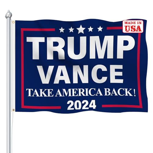 Trump Vance 2024 Flag, 3x5 Ft Trump Flag Outdoor Indoor, Trump JD Vance Take America Back Banner ...