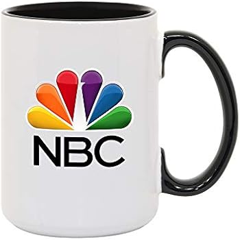 Amazon.com: NBC Nightly News with Lester Holt Logo Ceramic Mug, Black ...